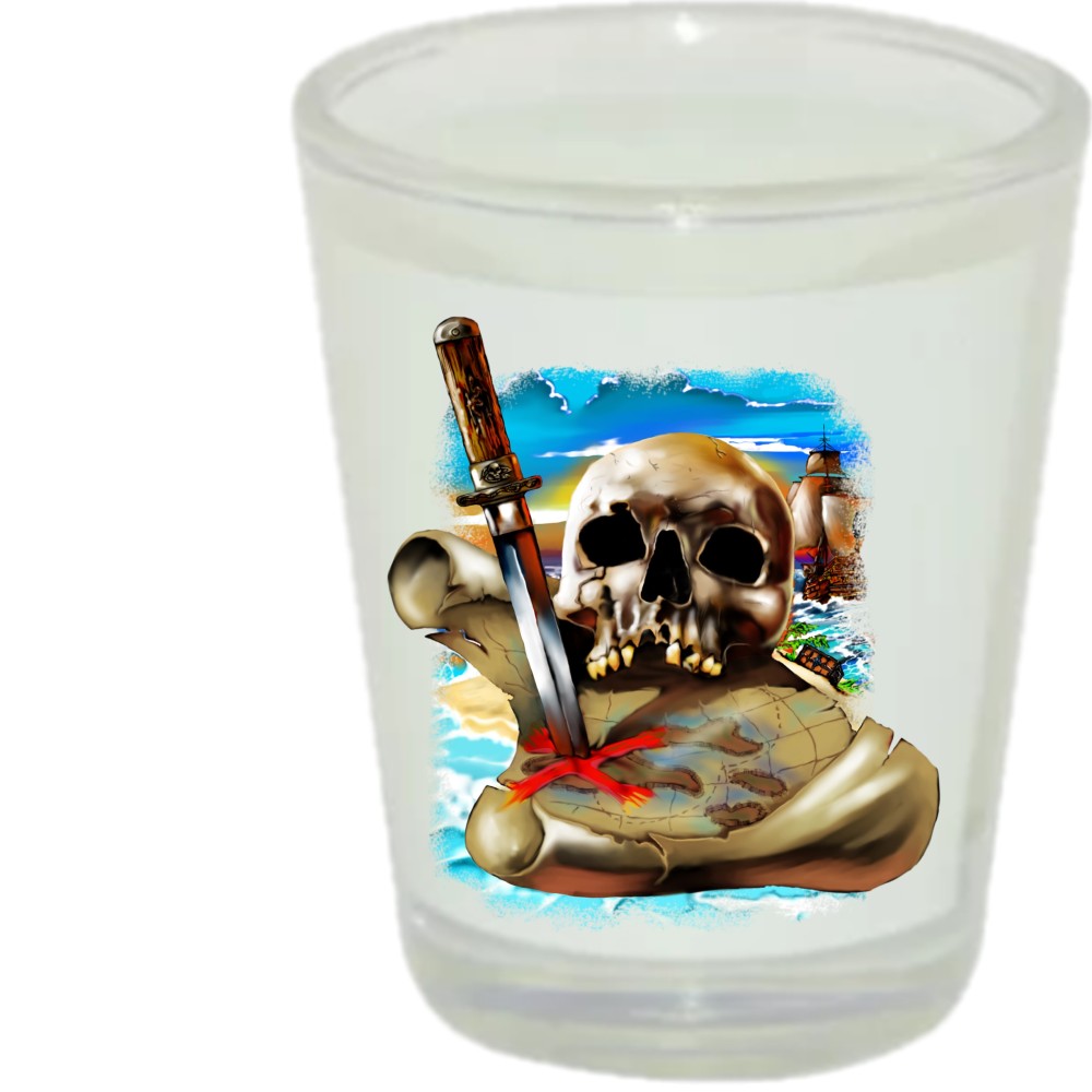 Sublimation 1.5oz Shot Glass Mug | White Patch