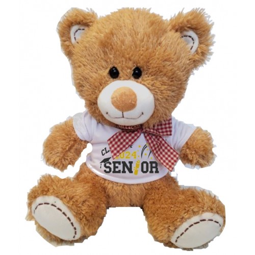 Teddy Bear with Sublimatable Shirt (14”) | Custom Plush Teddy