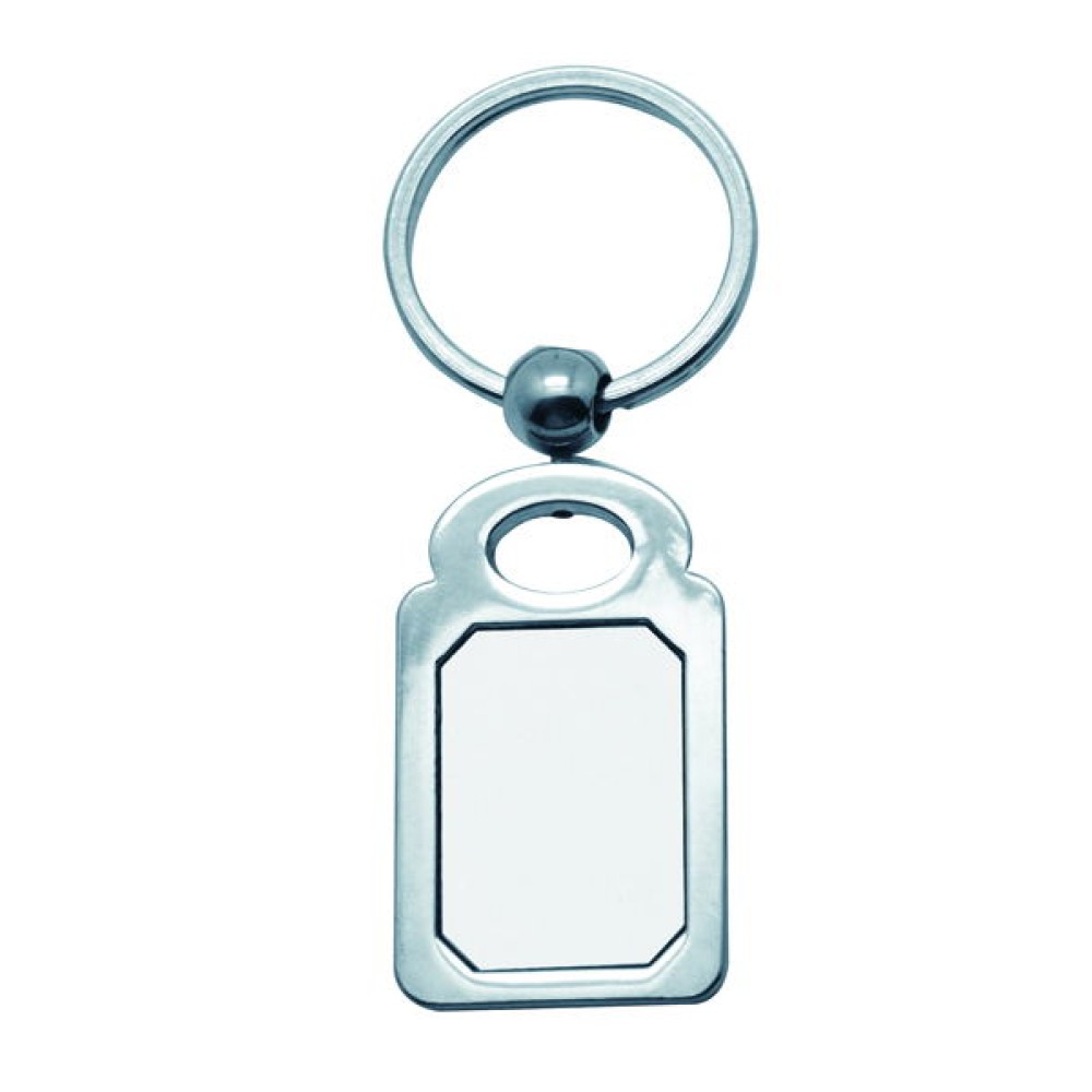Sublimation Octagon Rectangular Key Ring | Custom Photo Keychain