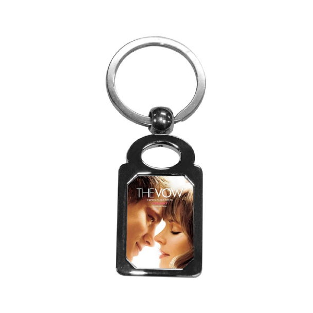 Sublimation Octagon Rectangular Key Ring | Custom Photo Keychain