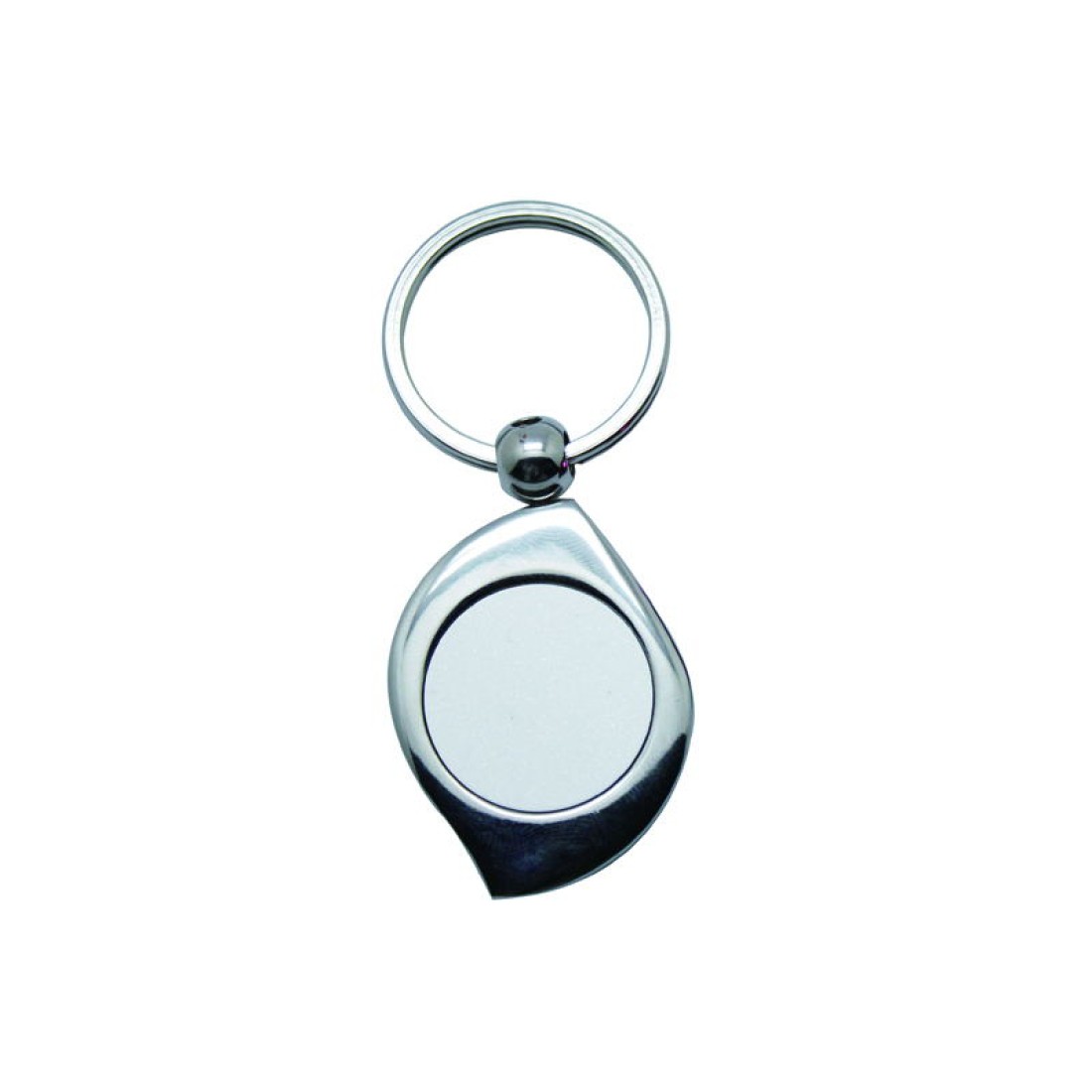 Sublimation Round Key Ring | Zinc Alloy Blank