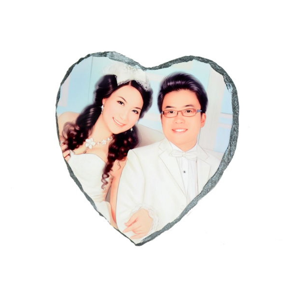 Heart Sublimation Slate 8 × 8 | Photo Slate Blank