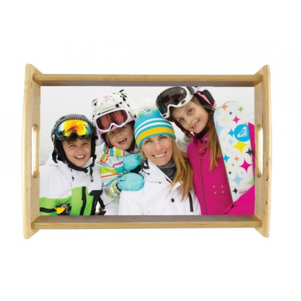 Sublimation Blank Large Serving Tray Natural Wood