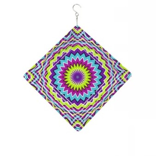 Double-Sided Sublimation Blanks Aluminium Wind Spinner Diamond (Diamond ...