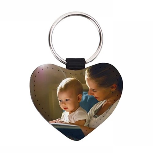 PU Leather Heart Keychain – Sublimation Blank | Dyecraftdirect