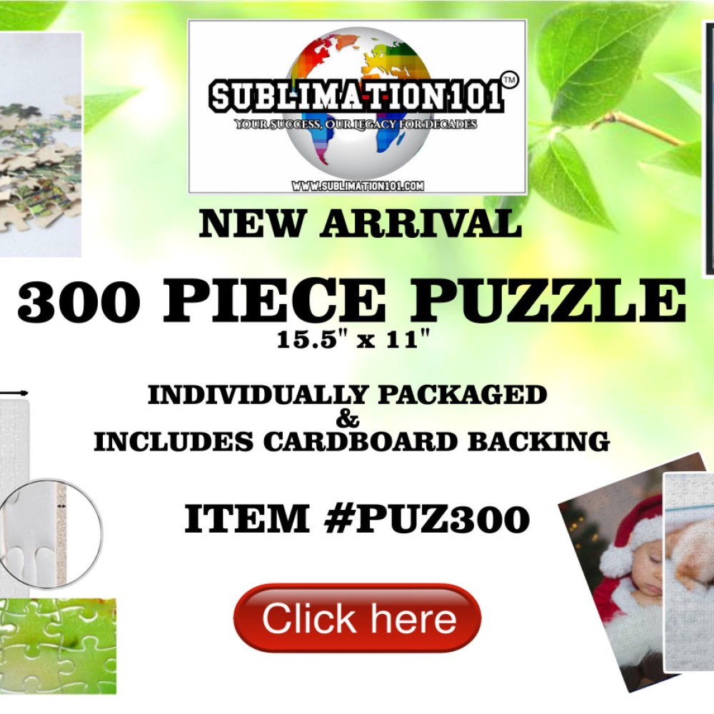 dyecraftdirect Glossy White 300 Piece Puzzle