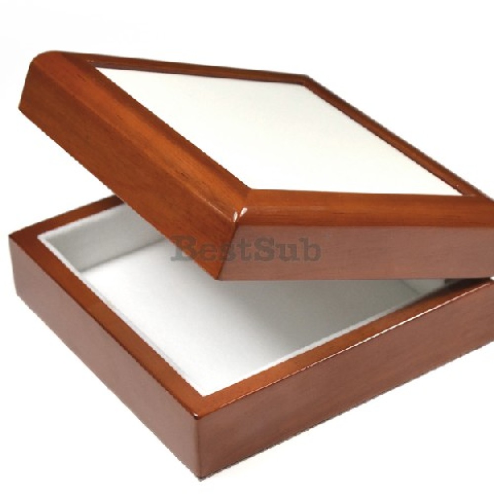 Sublimation Blank Wooden Keepsake Box Brown 4 x 4