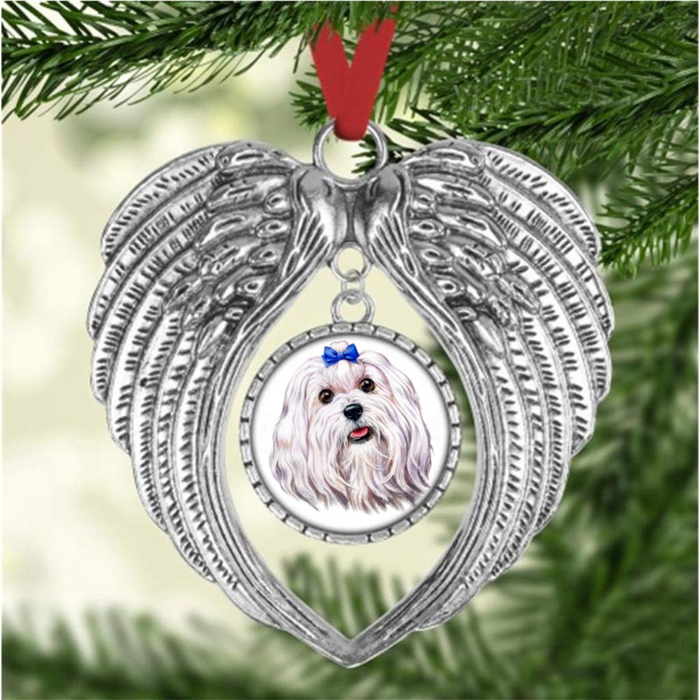 Angel Wing Silver Sublimation Ornament (WingS) I-2