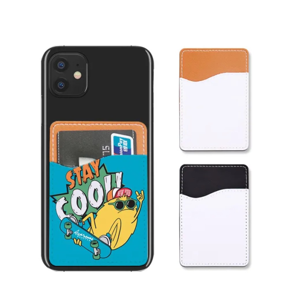 CHPK Black Synthetic Leather Sublimation Card Holder