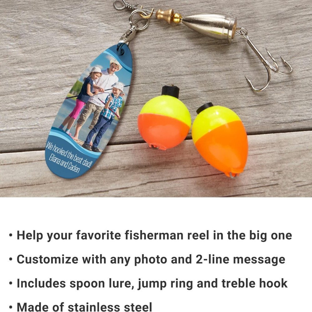 Sublimation Blank Fishing Spinner Lure Trihook