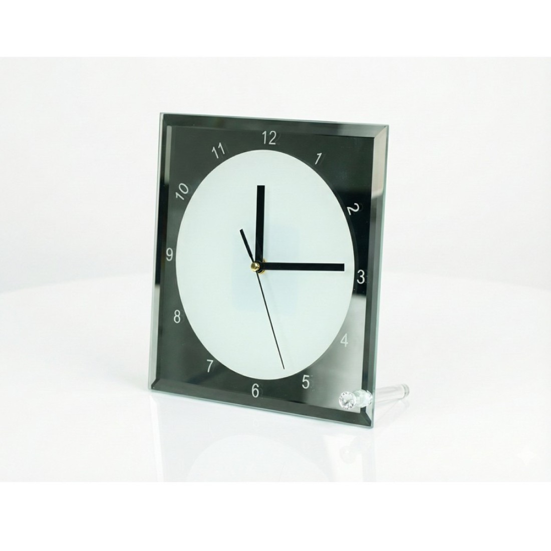 8" Square Sublimation Glass Clock | Custom Wall Décor