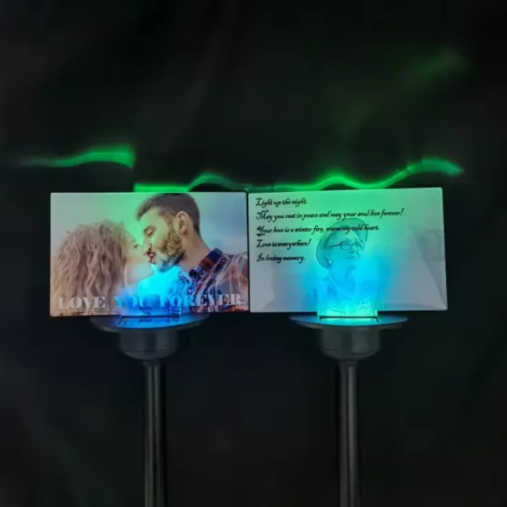 Sublimation Acrylic Led Solar Blank Garden Decorations Lights