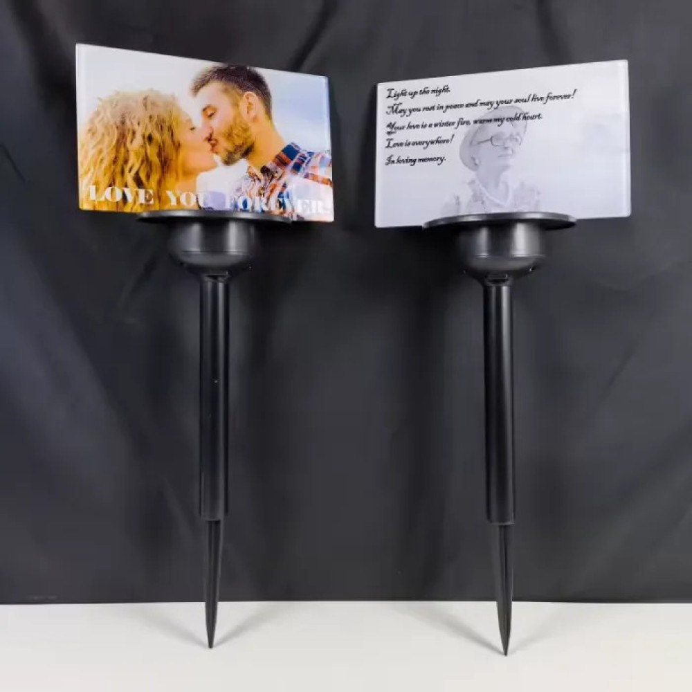 Sublimation Acrylic Led Solar Blank Garden Decorations Lights